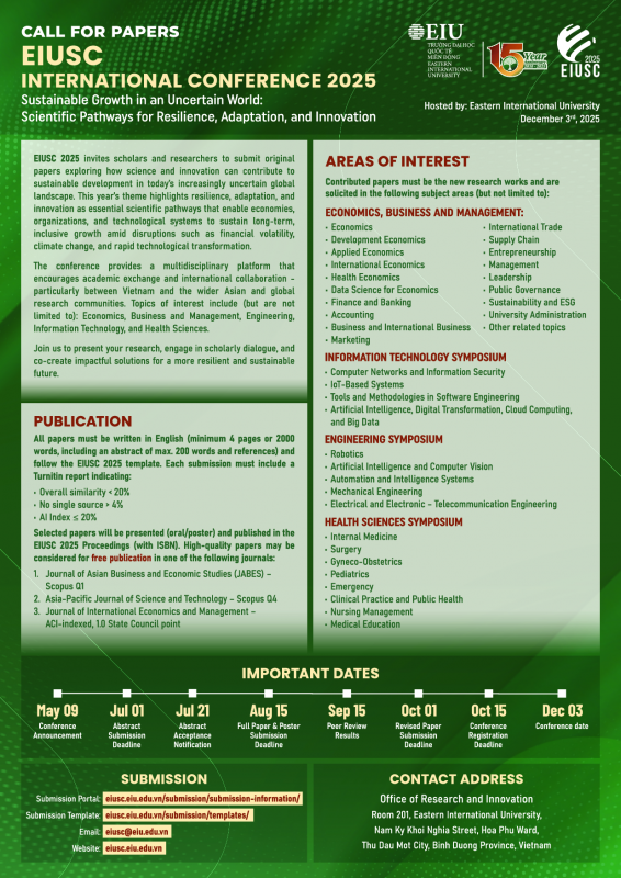 CALL FOR PAPERS - EIUSC